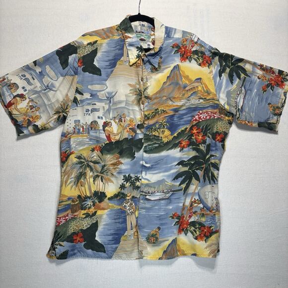 reyn spooner | Shirts | Vintage Reyn Spooner Hawaiian Shirt Mens Xl Hula Girls Traditionals ...